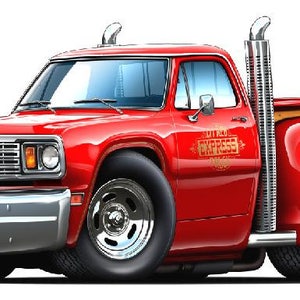 1978 Lil Red Express Truck Wall Decal: Vintage Hot Rod Art - Etsy