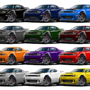 DODGE DEMON 707hp SRT Challenger Vinyl Decal Wall Graphic Officially ...