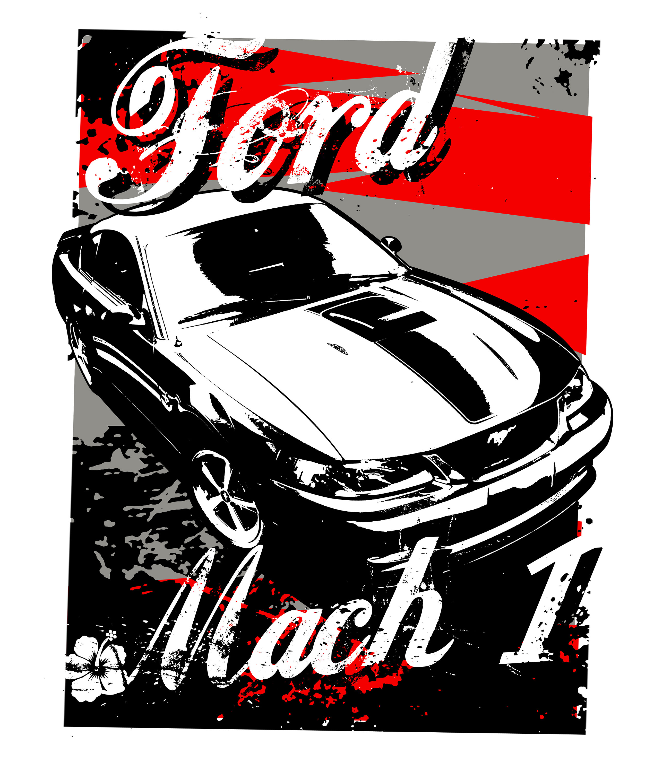 2003 Ford Mustang Mach 1 Retro Wall Decal: Garage Decor - Etsy