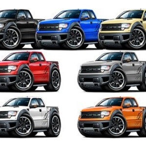 2010-2013 Ford Raptor Truck 4x4 Vinyl Decal Wall Graphic Officially ...
