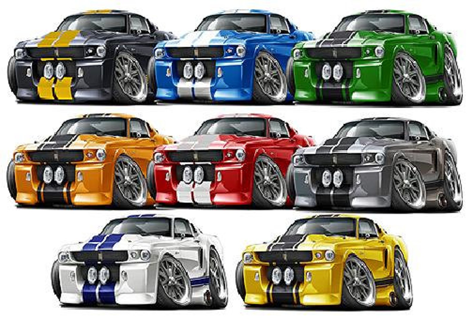 1967 Ford Mustang Shelby Vinyl Decal: Officially Licensed Wall Art - Etsy