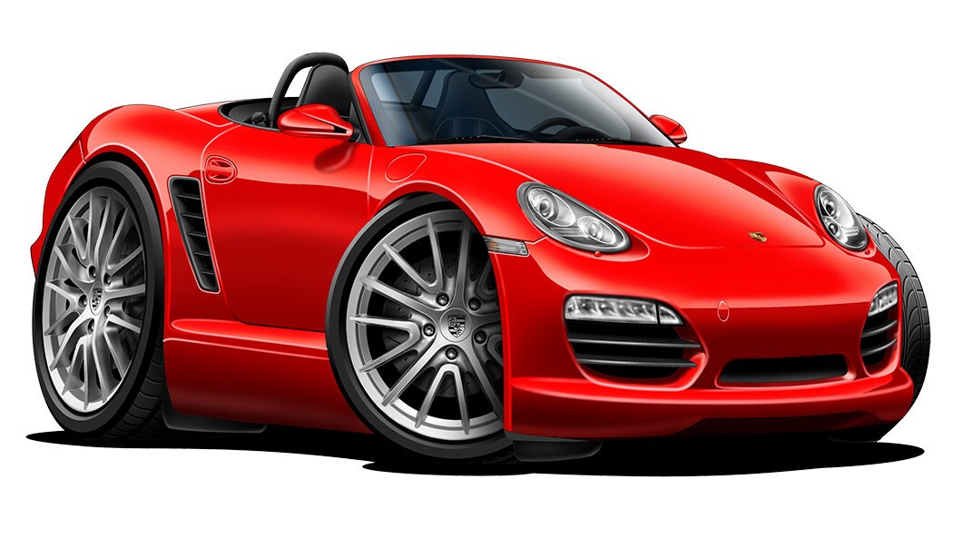 Fatcat Wall Graphics Flat 4 Boxter Convertible Wall Decal | Etsy