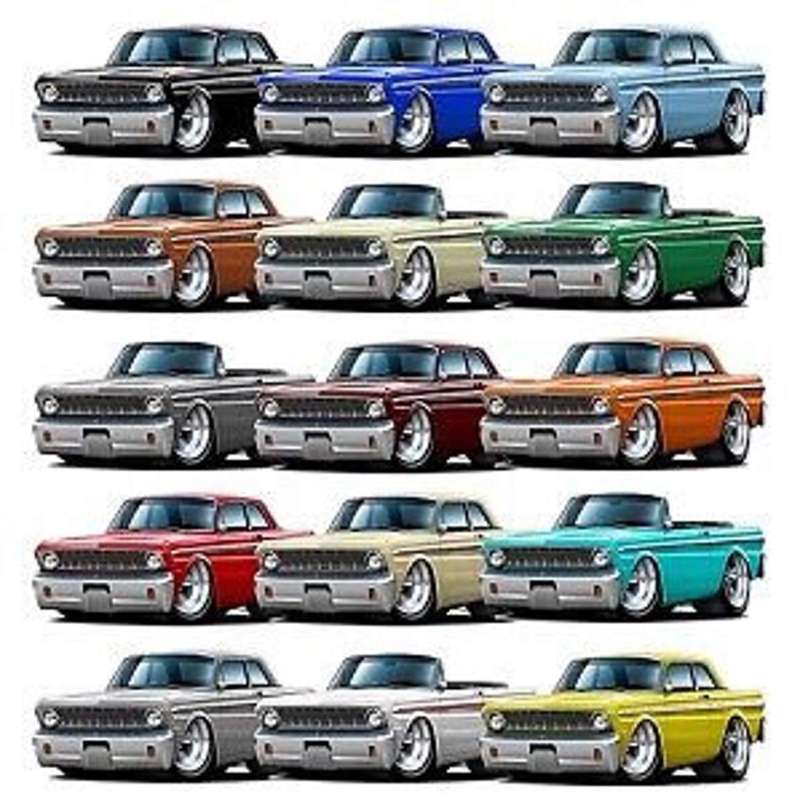 1964 Ford Falcon Car Vinyl Decal: Officially Licensed Wall Art - Etsy