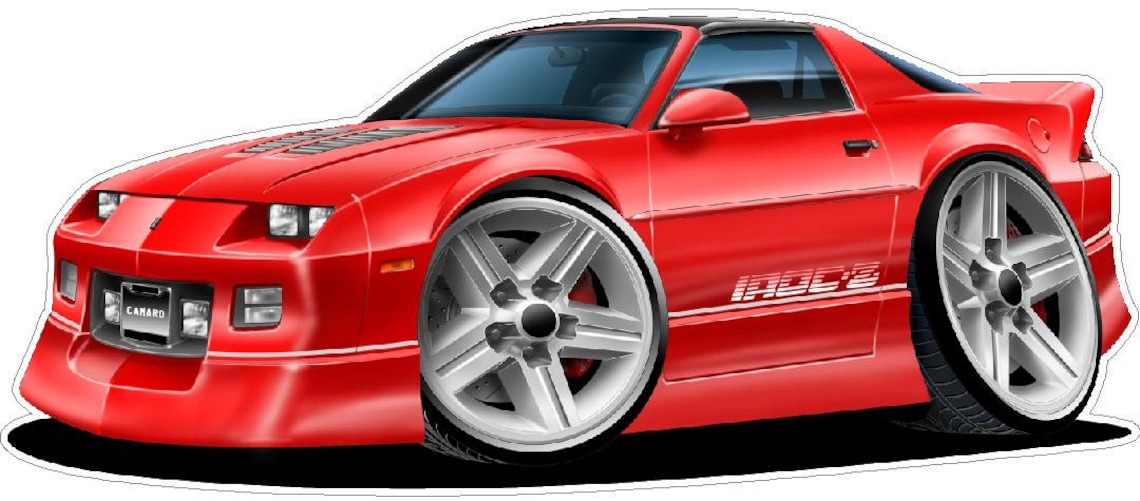 1982-92 Camaro Z28 IROC Wall Decal Vintage Car Decals | Etsy