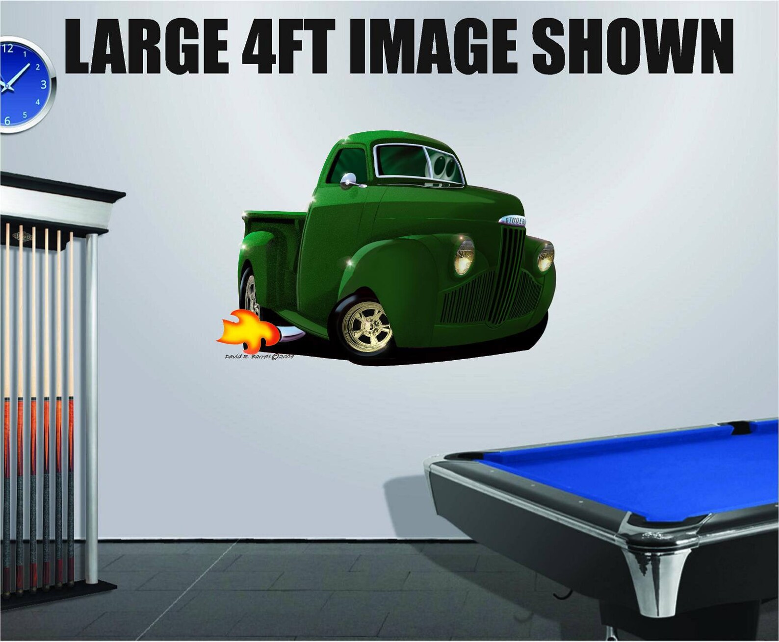 DB 1947 Studebaker Pickup Wall Decal Long Graphic Vinyl Art | Etsy