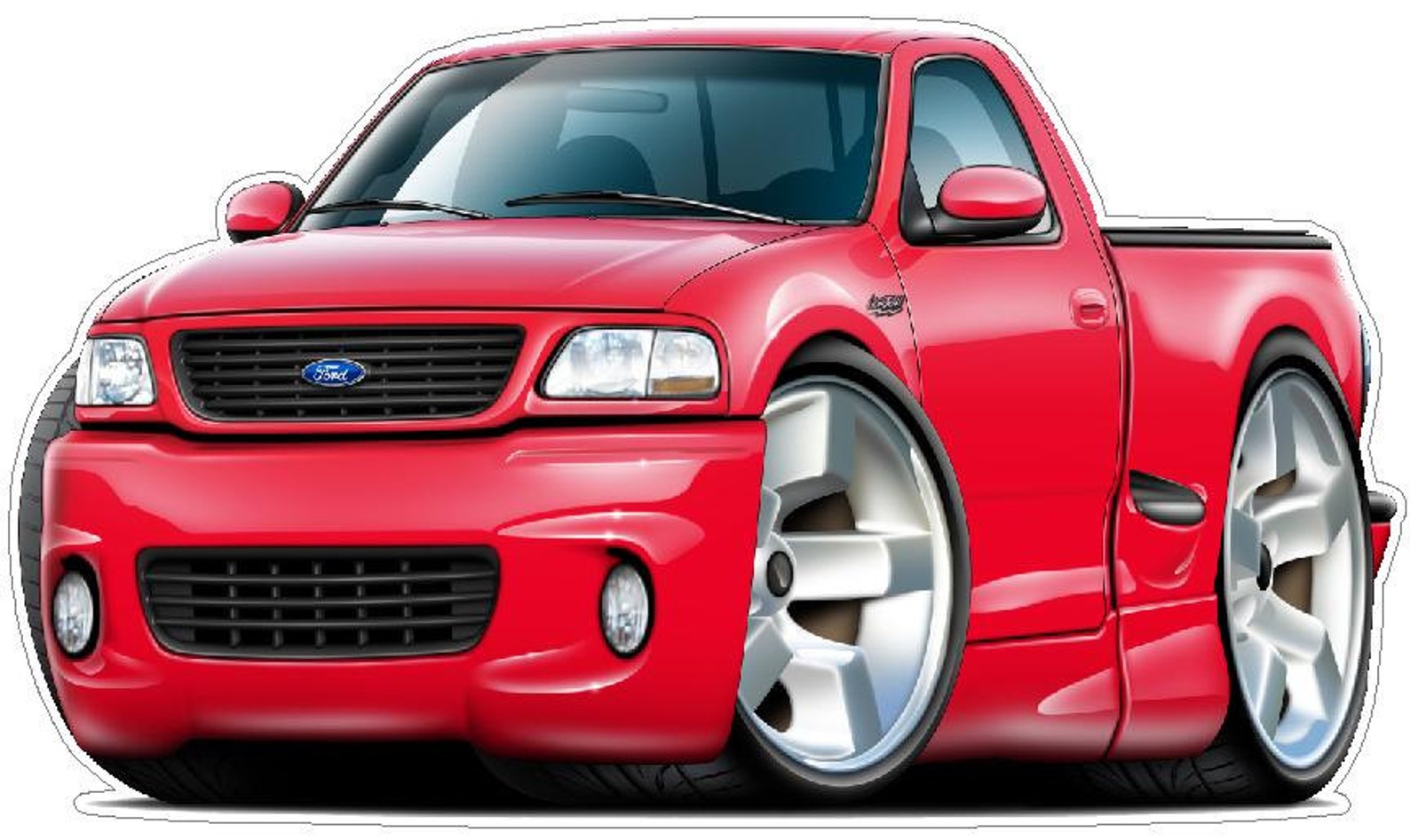 FORD LIGHTNING TRUCK Vinyl Decal Wall Graphic Officially | Etsy