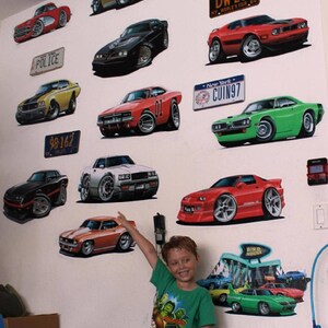 Classic Car 1969 FORD Mustang Boss 429 Wall Decal, Car Photo Decal, Man ...