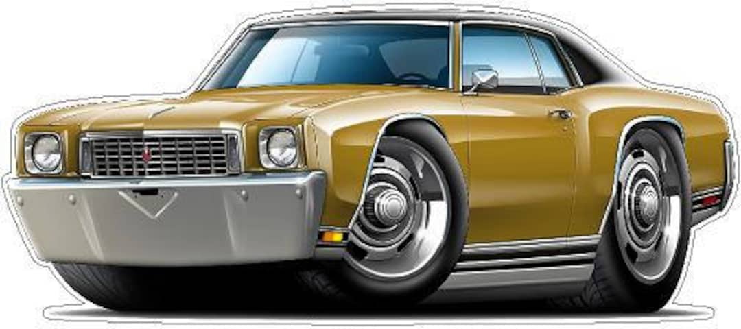 1972 Monte Carlo Wall Decal: Classic Chevy Car Mural - Etsy