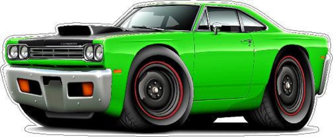 1969 Roadrunner A12 Wall Decal: Classic Car Garage Decor - Etsy