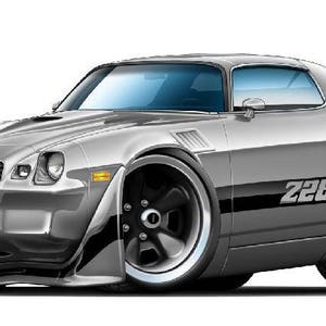 1979 Z28 Camaro Wall Decal, Vintage Car Decals, Classic Car Decal, 70s ...