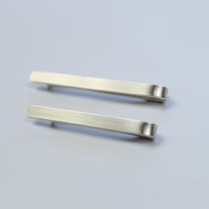 Handmade Sterling Silver Tie Clip, Textured or Smooth Finish - Etsy