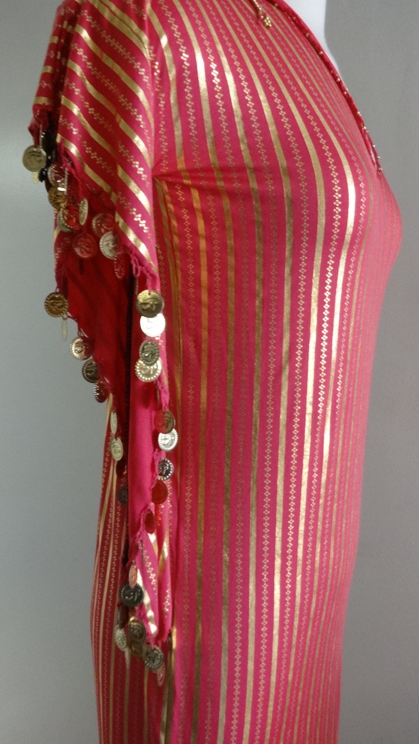 Egyptian Belly Dance Folkloric Baladi Stretchy Galabeya Dress Costume ...