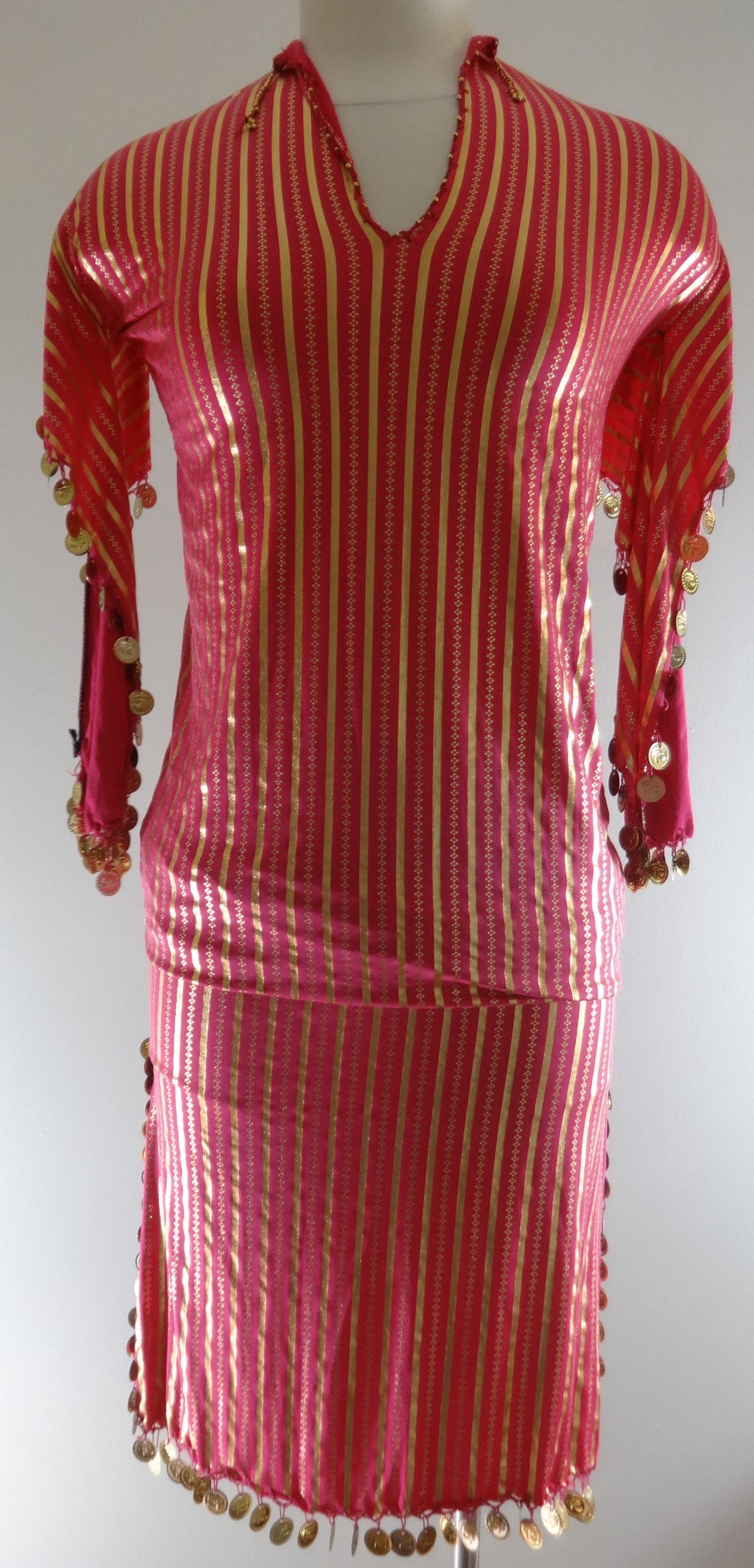 Egyptian Belly Dance Folkloric Baladi Stretchy Galabeya Dress Costume ...