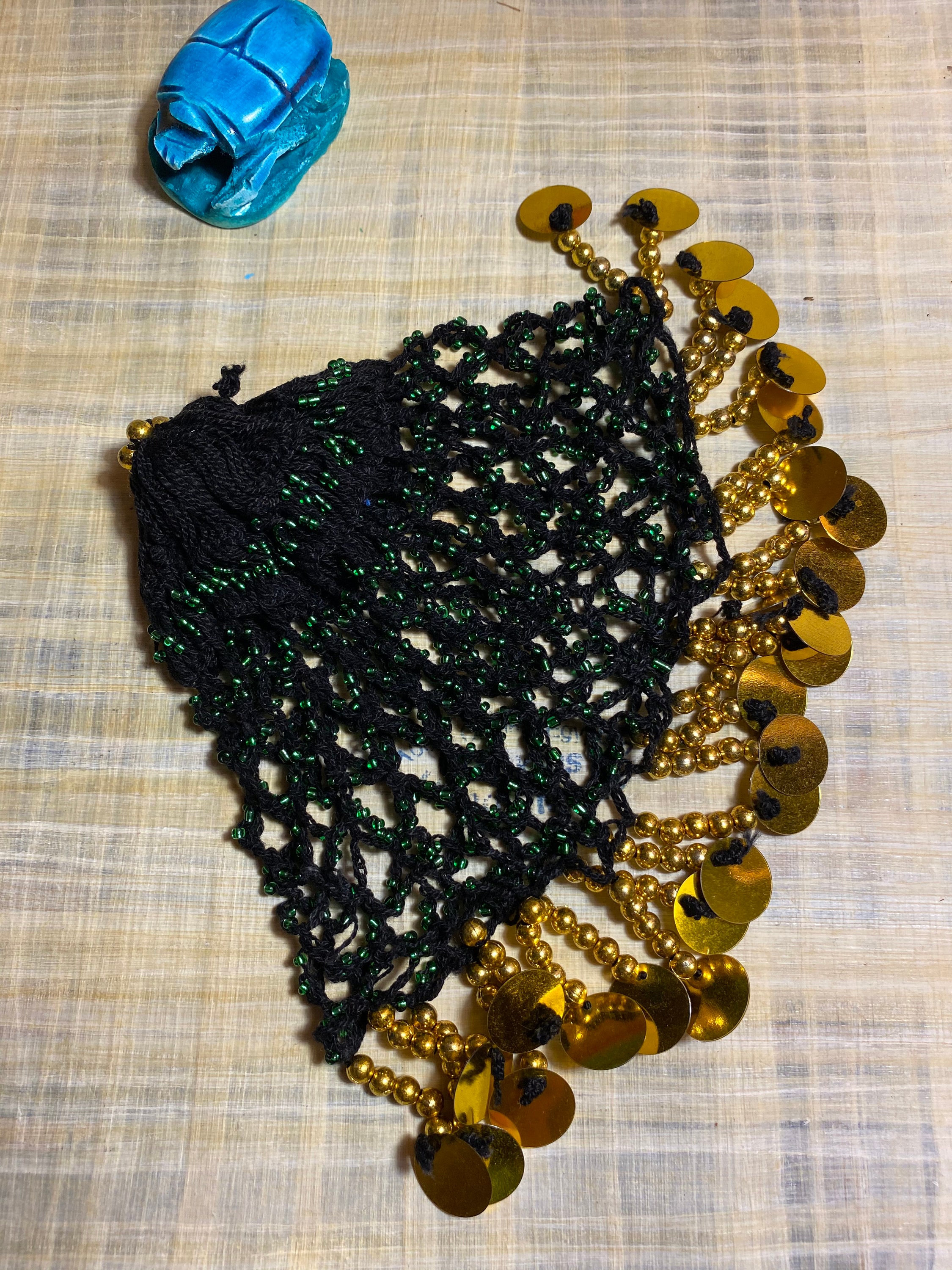 Cleopatra Beaded Headpiece Headwear Cap Hat Fancy Dress Costume - Etsy