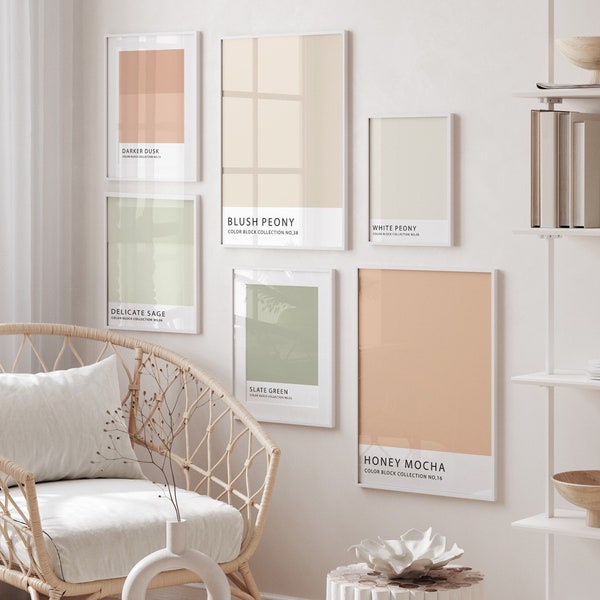 Color Block Art - Etsy