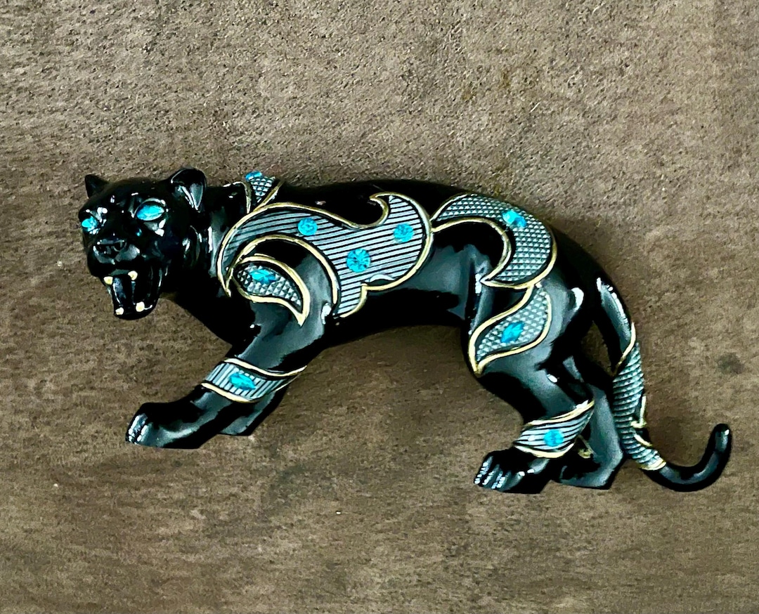 Hamilton Virtuous Black Panther Collection Figurine Courage of the ...