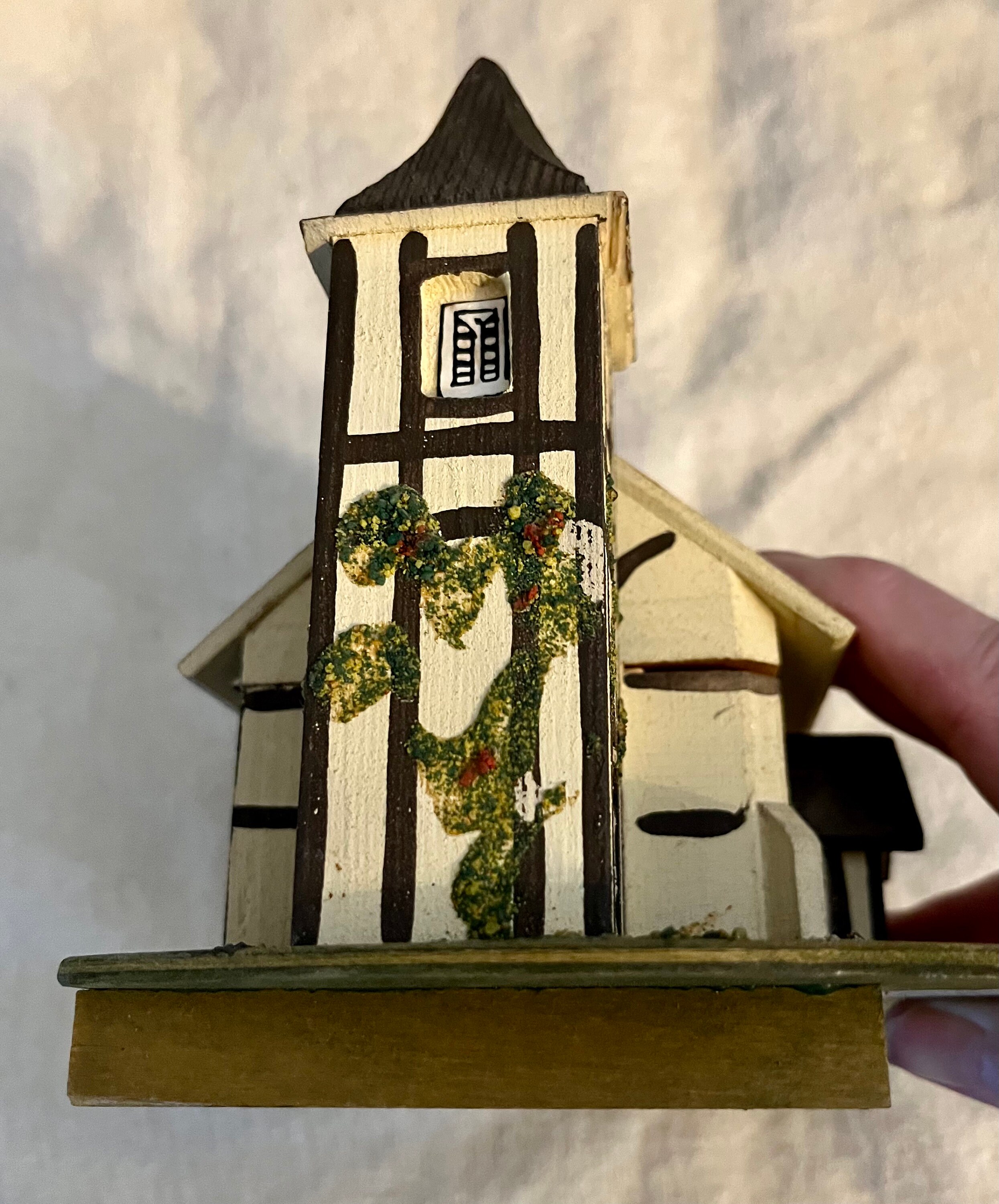 Vintage Pauline Ralph Medieval Church Handmade Music Box Amazing Grace ...