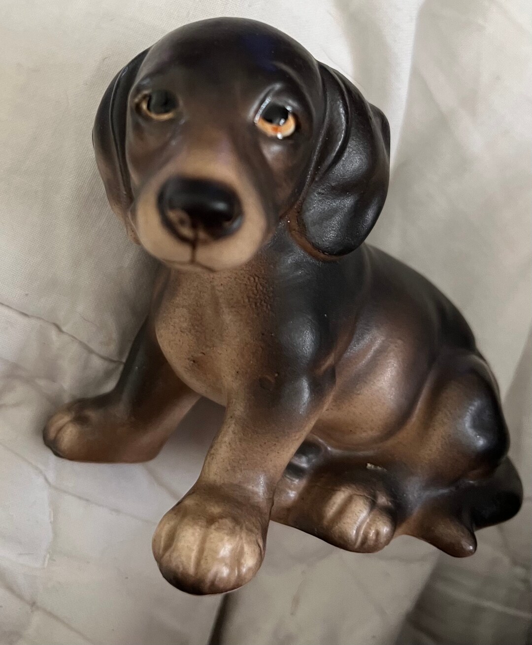 Vintage 1950s Bone China Hound Puppy Dog Figurine - Made in Japan - Etsy