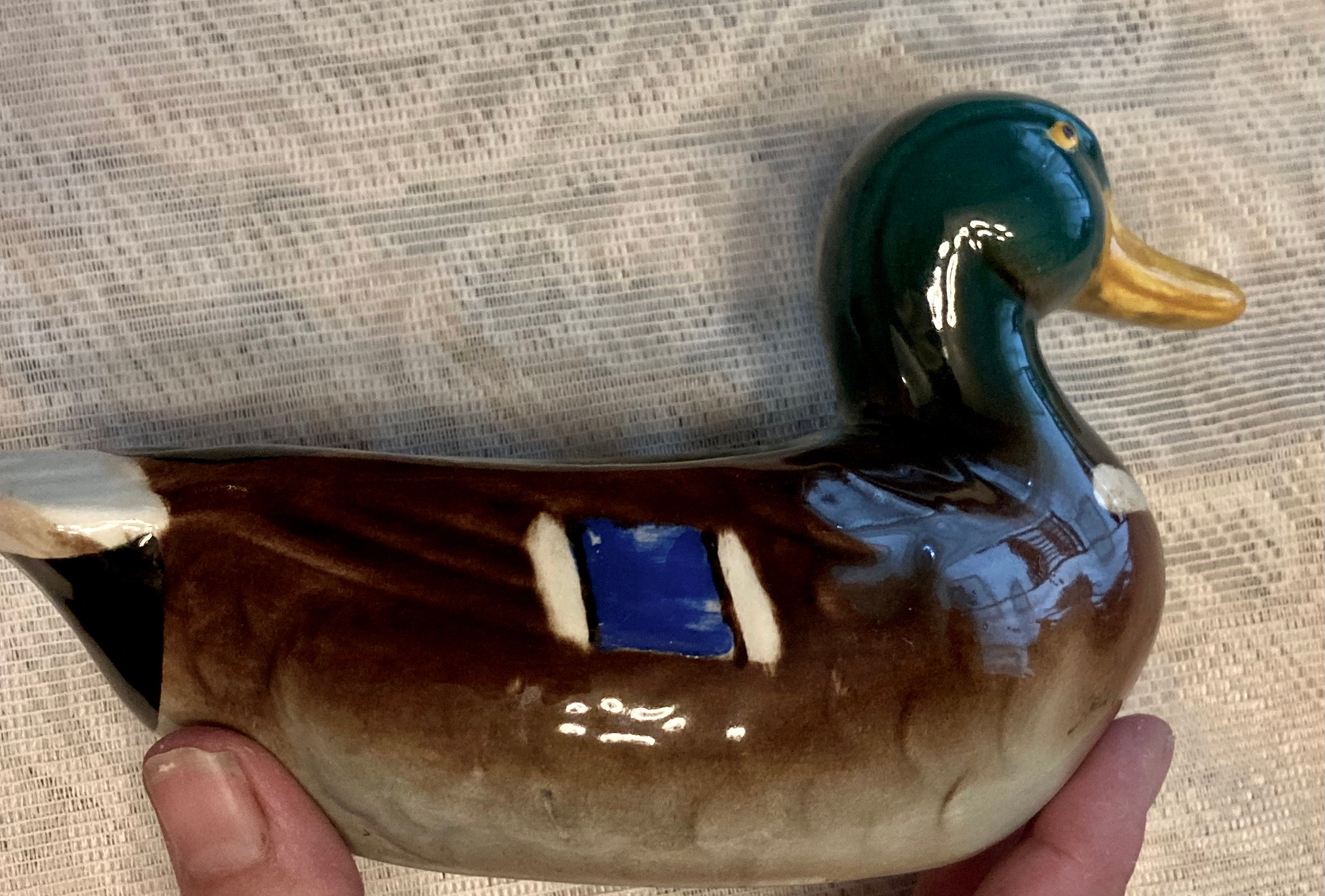 1950s Vintage Goebel Bee Bone China Porcelain Mallard Duck Pipe Stand ...