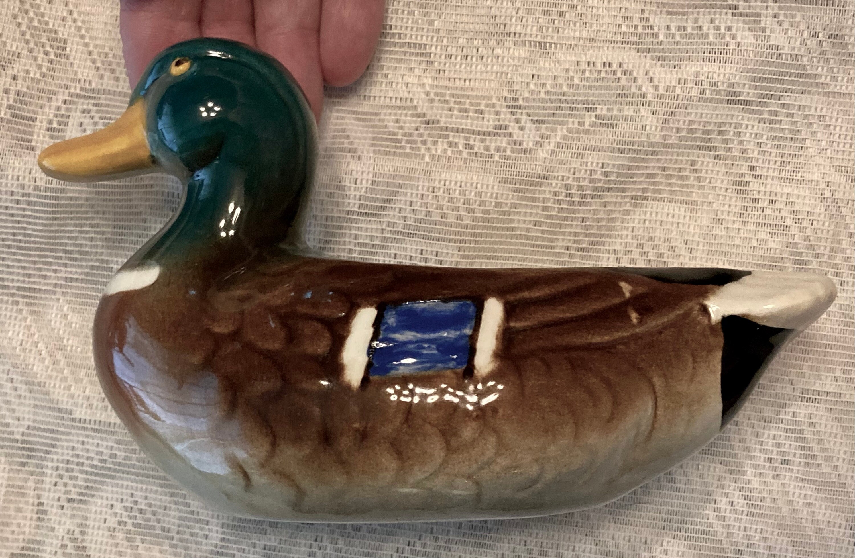 1950s Vintage Goebel Bee Bone China Porcelain Mallard Duck Pipe Stand ...