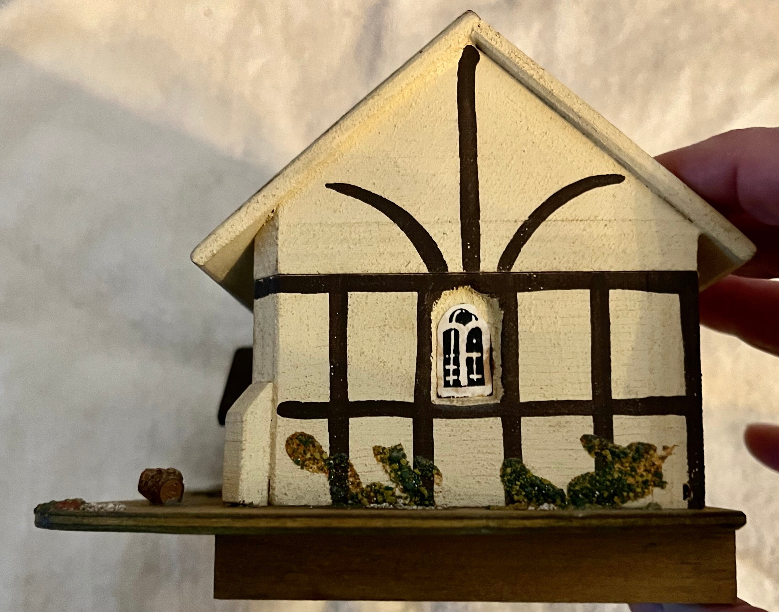 Vintage Pauline Ralph Medieval Church Handmade Music Box Amazing Grace ...