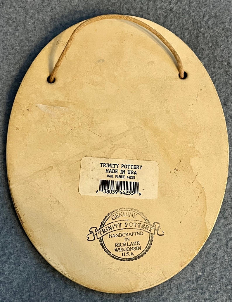 Vintage Trinity Pottery Plaque "house Rules" No Fussin' No Whini' No ...