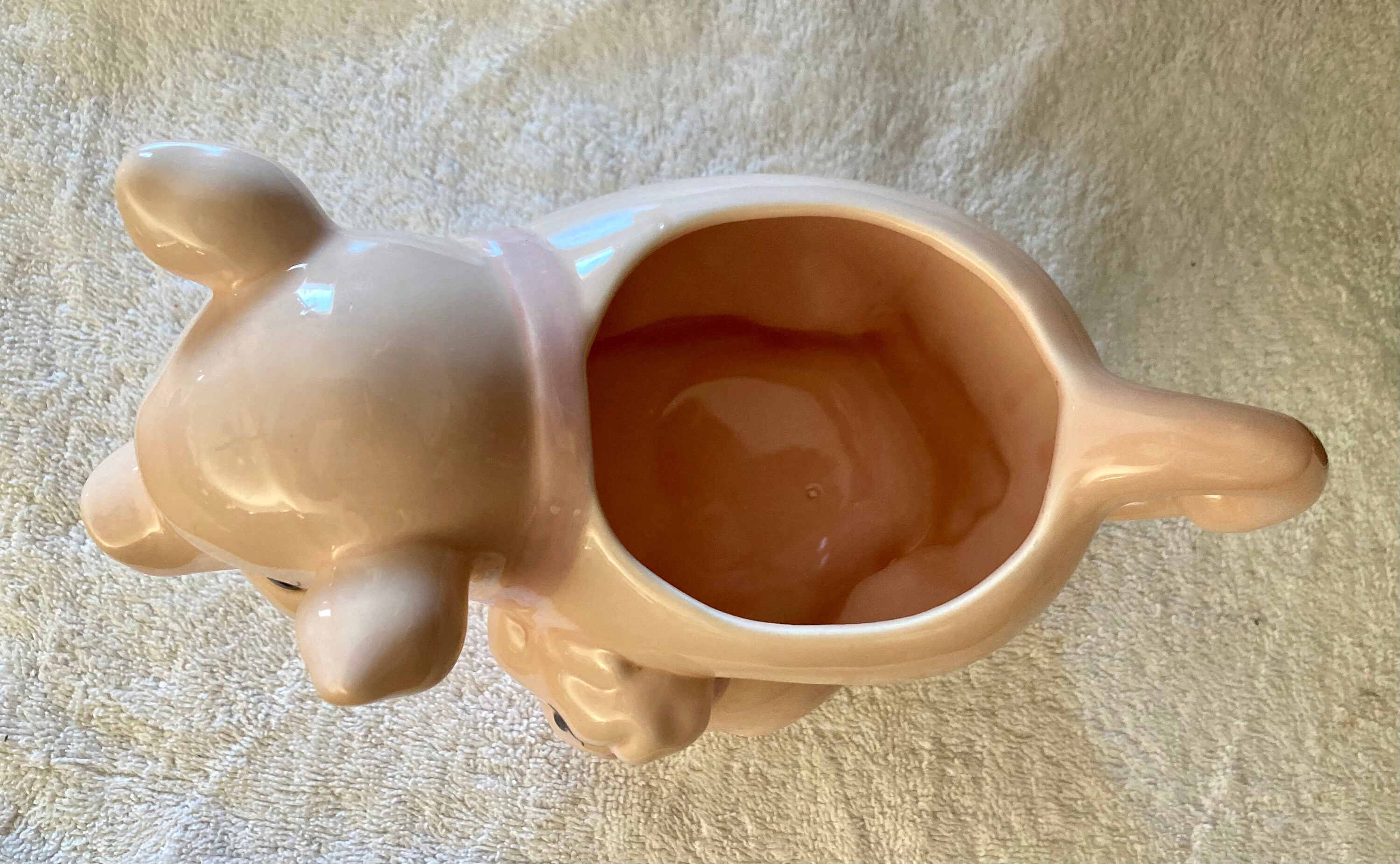 1980s Vintage Smiling Ceramic Pigs Teleflora Vase Creamer Pitcher Made ...