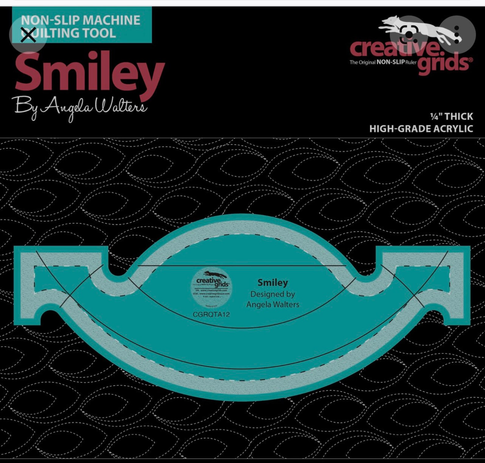 Petunia Dot Smiley Angela Walters Creative Grids Rulers. - Etsy