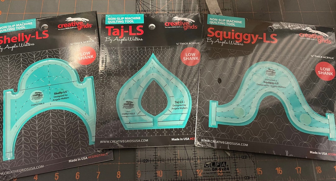 LOW SHANK Angela Walters Creative Grids Rulers Taj-low, Squiggy-low, or ...