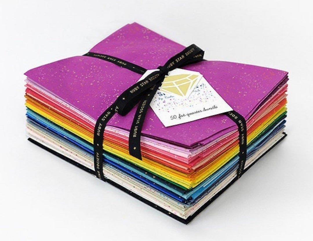 Ruby Star Society 50pc Fat Quarters Moda Fabric Speckled FQ 50 Skus ...