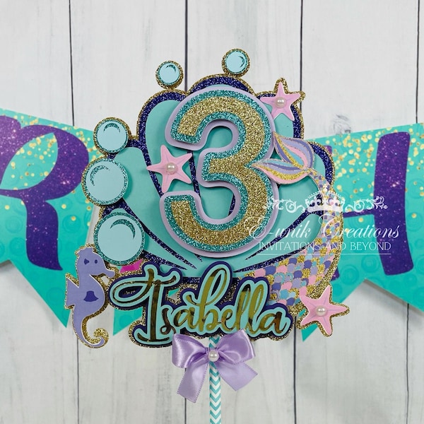 Seashell Cake Topper - Etsy