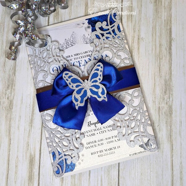 Royal Blue Silver - Etsy