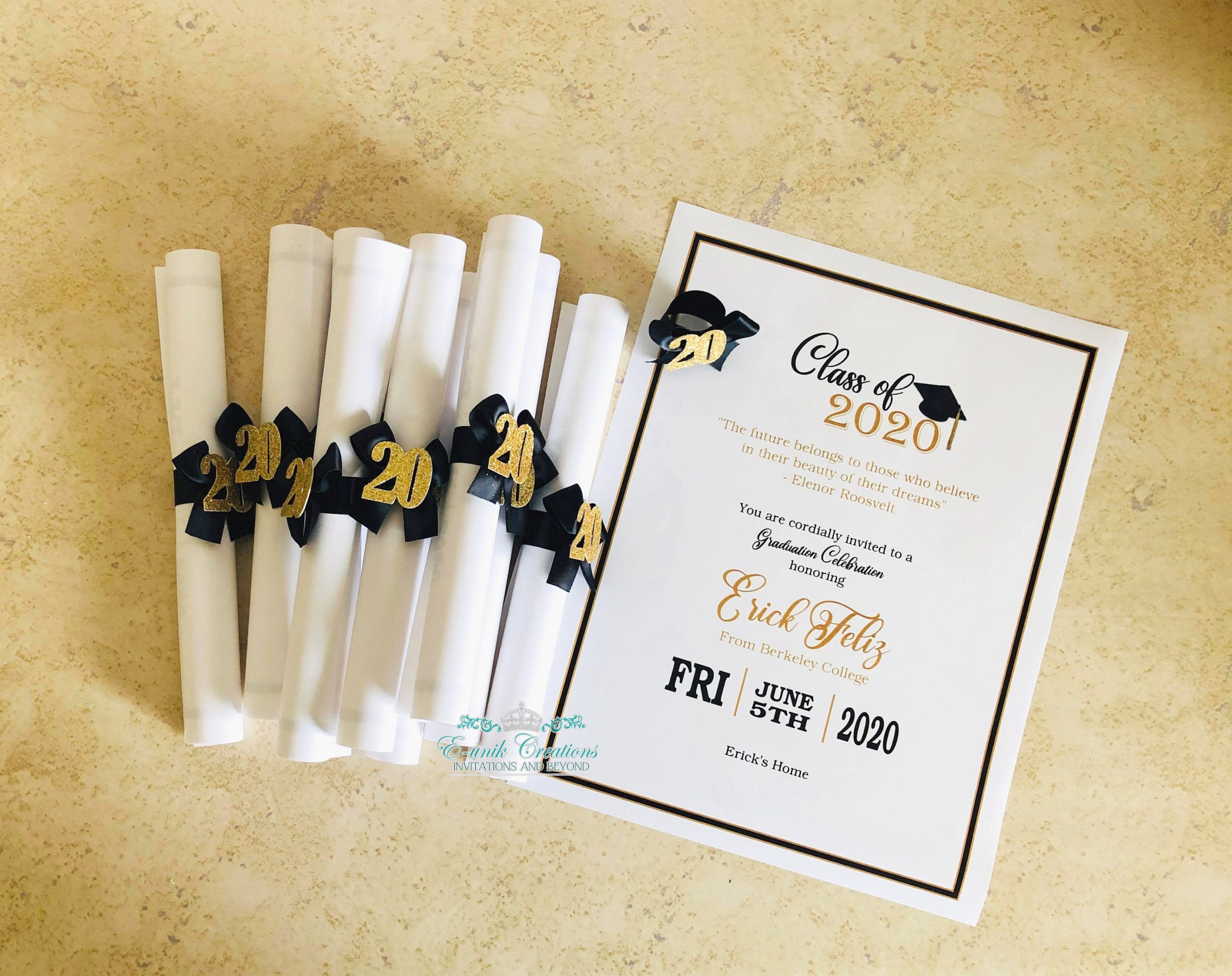 Rolled Diploma Gold