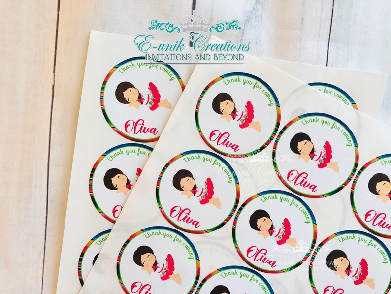 Charrita Sticker Baby Charrita Charra Labels Charra Girl - Etsy