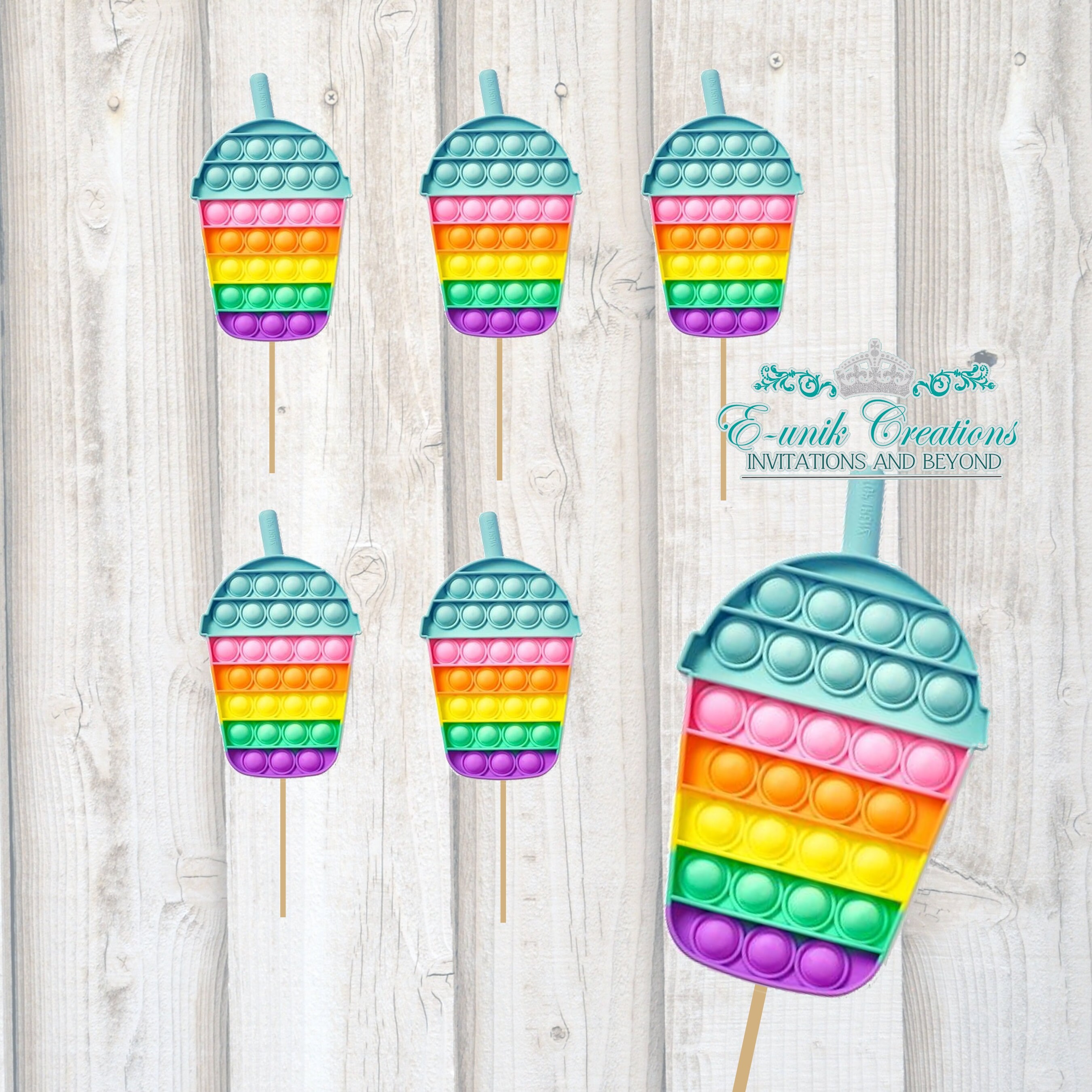 Pop It Topper Pop-it Cake Topper Pop It Party Pop It - Etsy UK