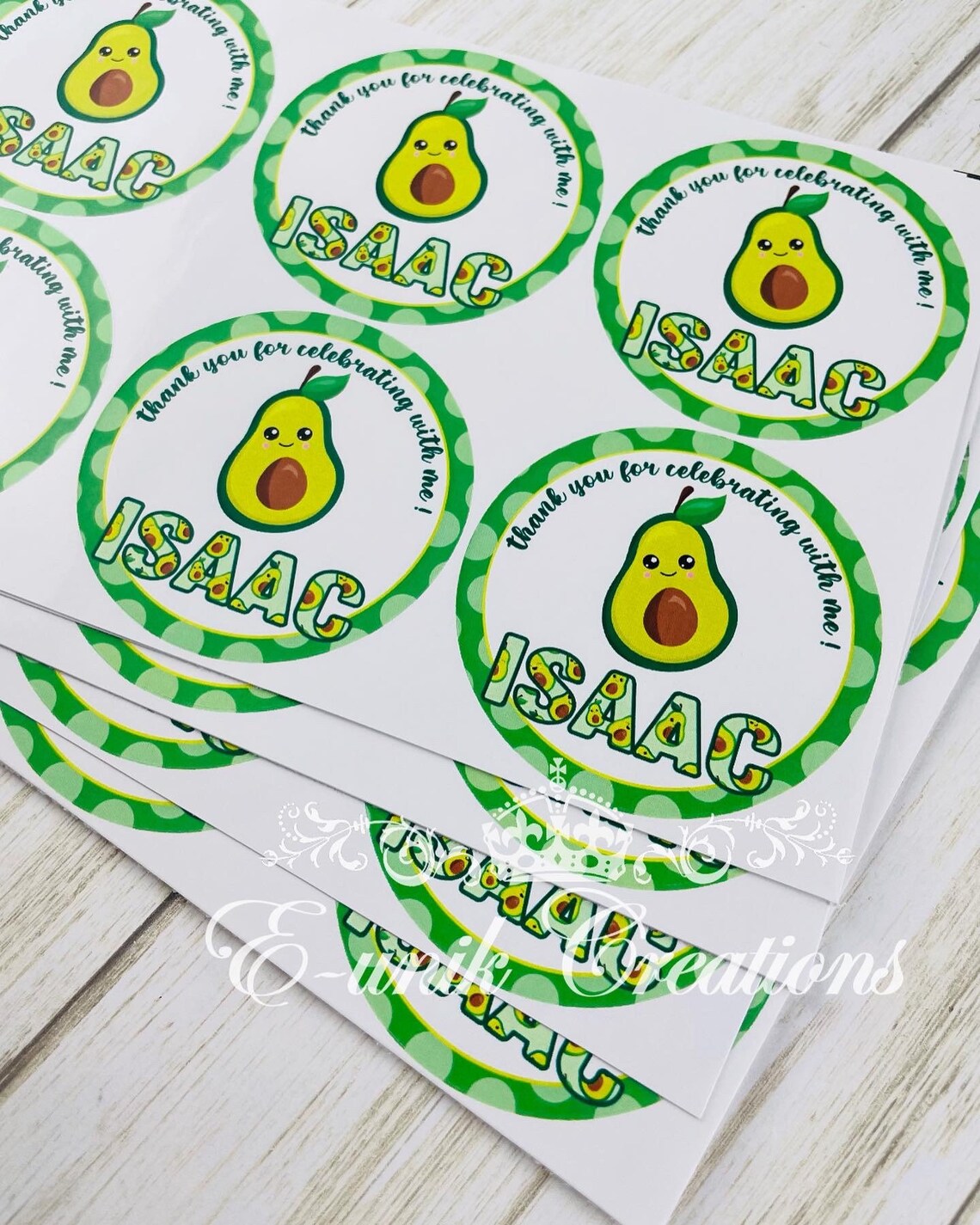 Avocado Stickers Avocado Party Labels Holy Guacamole - Etsy
