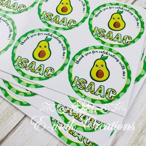 Avocado Stickers, Avocado Party Labels, Holy Guacamole, Avocado ...