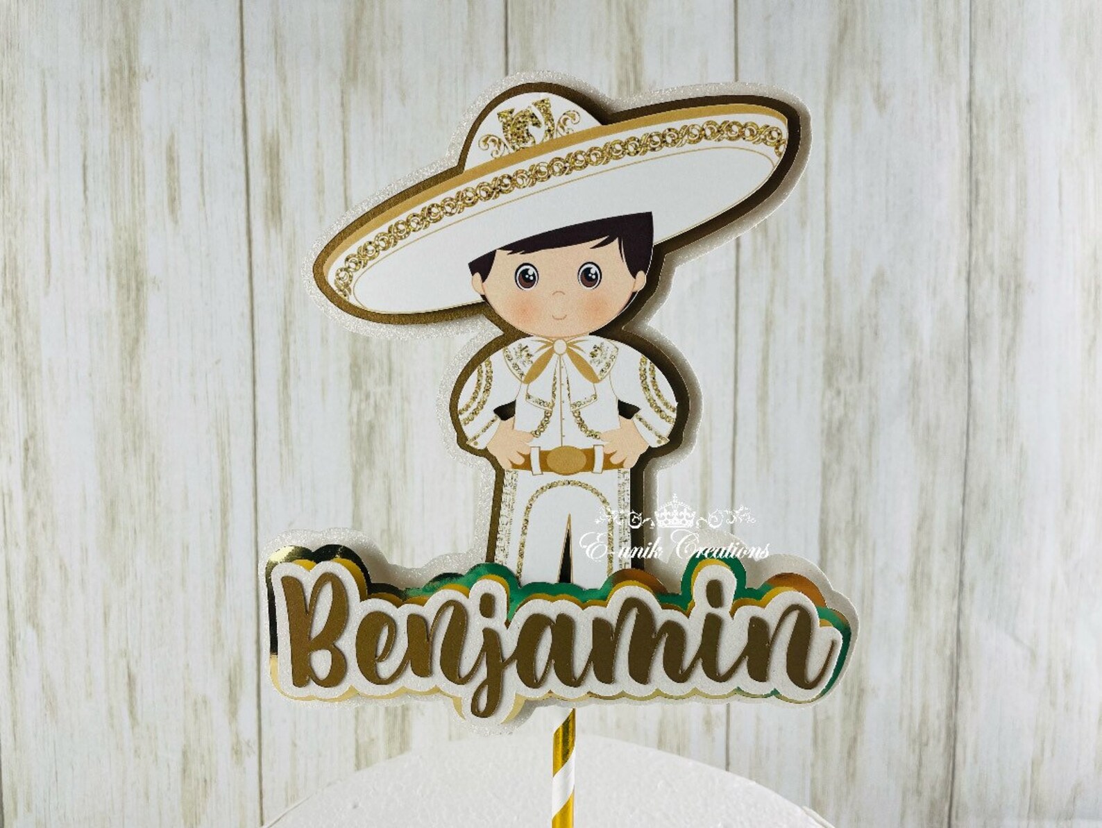 Charro Cake Topper Gold Charro Topper Boy Charro Topper. | Etsy