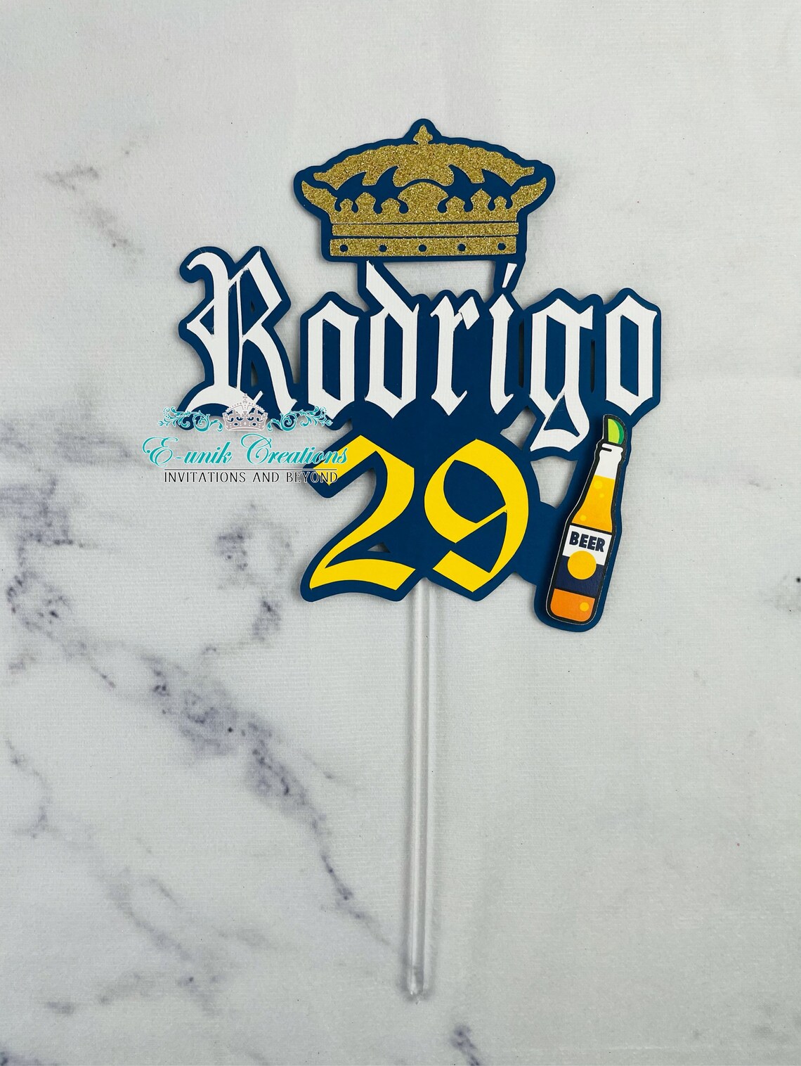 Beer Cake Topper Corona Cake Topper Beer Birthday Party - Etsy