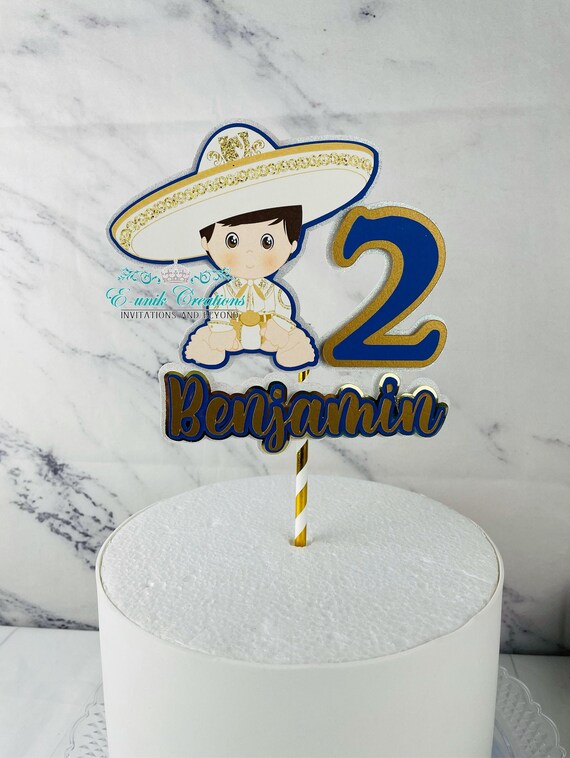 Party Décor Party Supplies Gold Charro Topper GC20210413 Baby Charrito ...