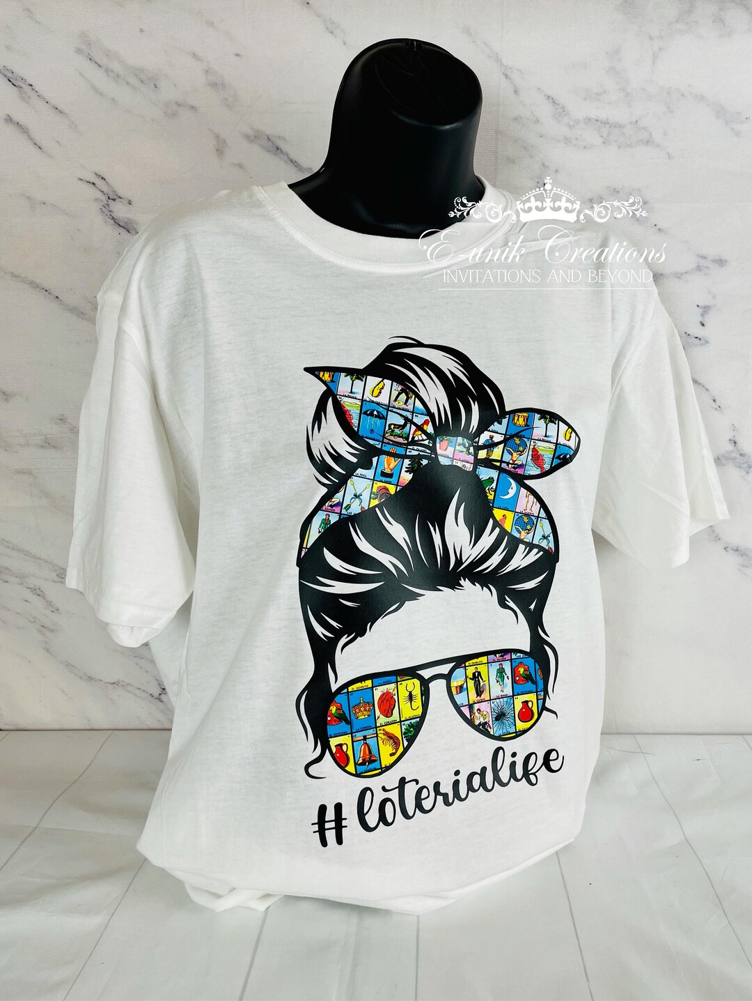Loteria T-shirt, Messy Bun Shirt, Messy Bun Loteria, Loteria Life Shirt ...