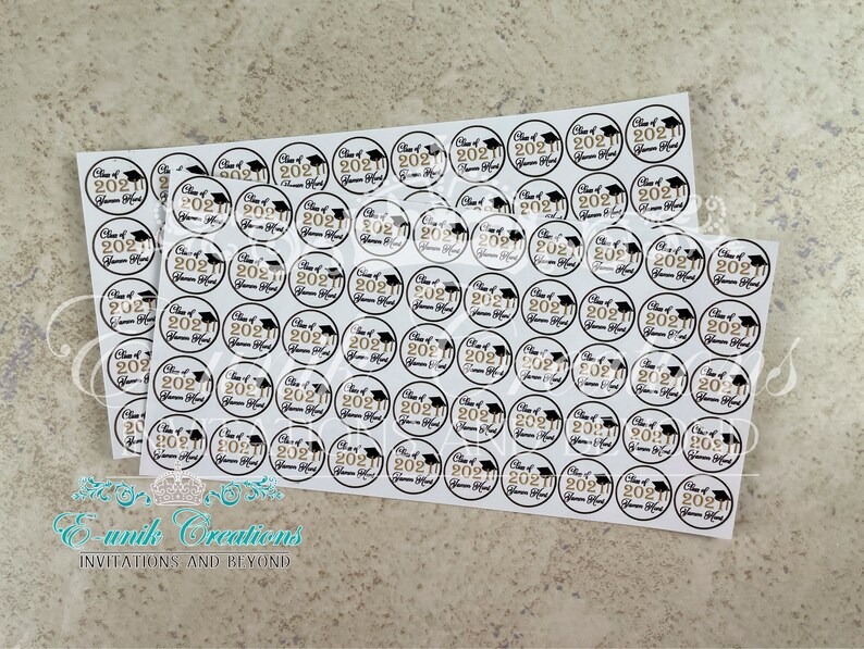 Personalized Graduation Stickers Class of 2022 Stickers - Etsy