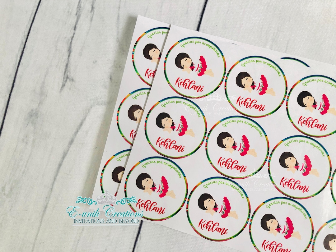 Charrita Sticker, Baby Charrita, Charra Labels, Charra Girl Label ...