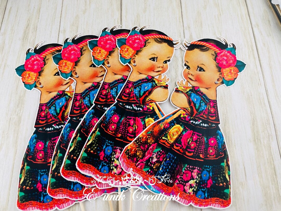 Chiapaneca Cutouts | Mexican Girl Centerpieces | Mexican Fiesta ...