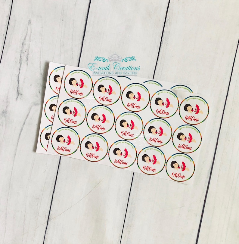 Charrita Sticker Baby Charrita Charra Labels Charra Girl - Etsy
