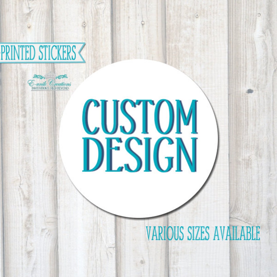 Custom Graphic Design Stickers Custom Labels Your Design - Etsy