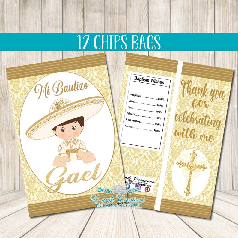 Charrito Chips Bag Charrito Chips Covers Gold Charrito - Etsy