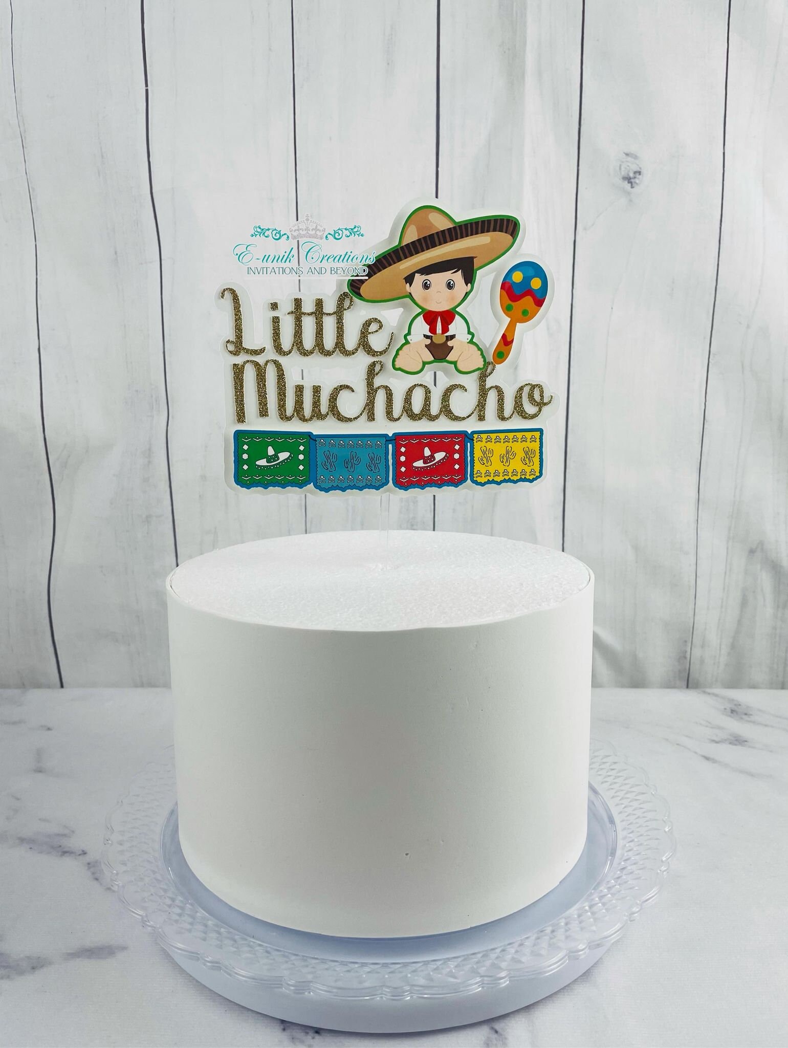 Party Décor Party Supplies Gold Charro Topper GC20210413 Baby Charrito ...
