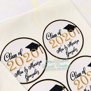 Personalized Graduation Stickers, Class of 2022 Stickers, Graduation ...