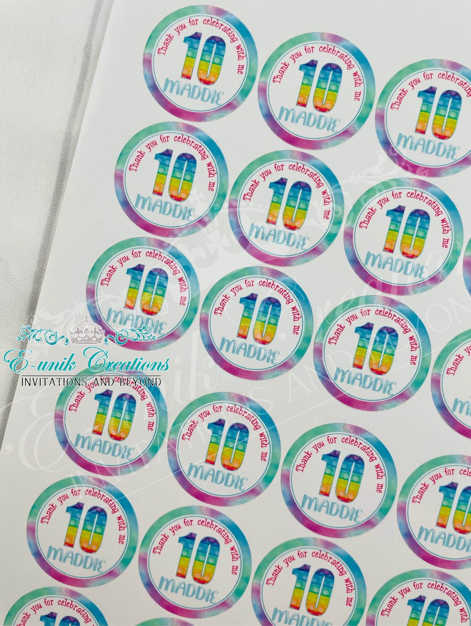 Pop It Stickers Pop It Party Pop It Birthday Pop It Toy - Etsy